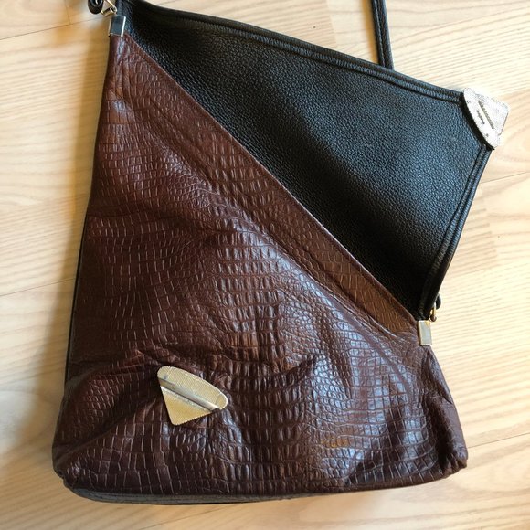 Thomas Leathers | Bags | Thomas Leathers Brown And Black Leather ...